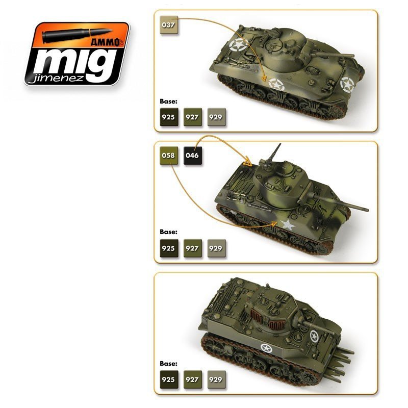 AMMO of Mig Jimenez 7119 WARGAME US ARMOR SET - Wargamer Color Sets ...
