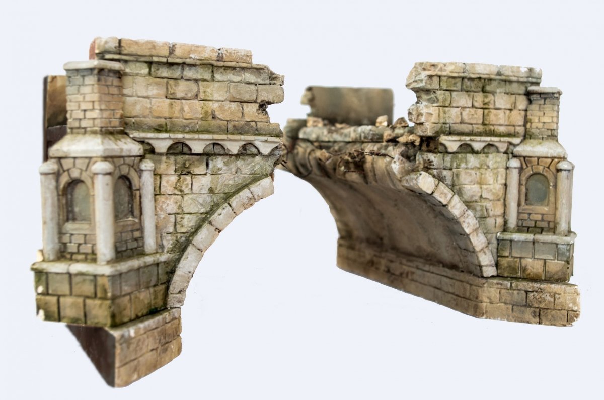 RT-Diorama 35014 Destroyed Stonebridge 1 35 - Sceneries buildings - Diorama