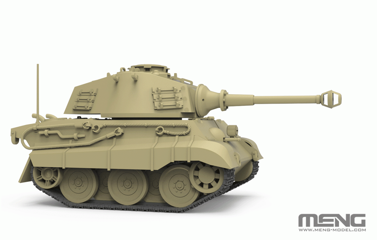 Meng Model WWT-021 World War Toons King Tiger (Henschel Turret) German ...