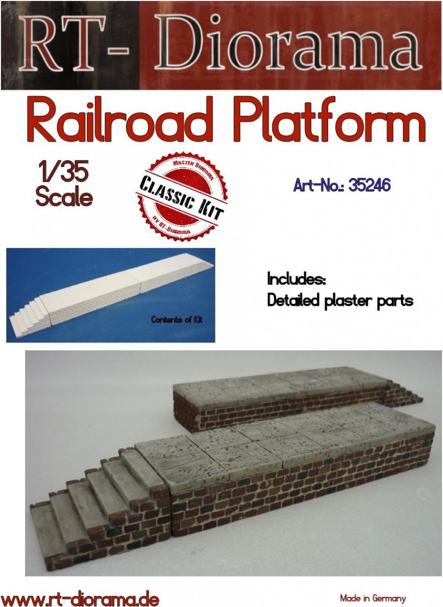 RT-Diorama 35246 Railroad Platform 1 35 - Sceneries buildings - Diorama