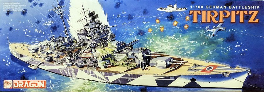 Dragon 7047 German Battleship Tirpitz (1:700) - scale 1:700 - Civilian ...