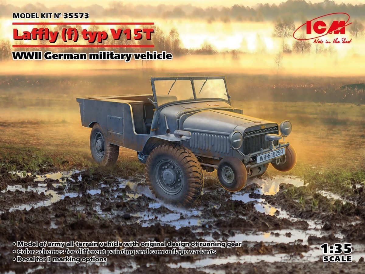 ICM 35573 Laffly (f) Typ V15T WWII German military vehicle 1 35 - Cars ...