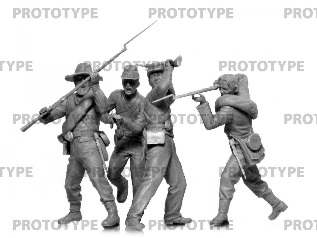 ICM 35024 American Civil War Confederate Infantry 1 35 - scale 1:35 ...
