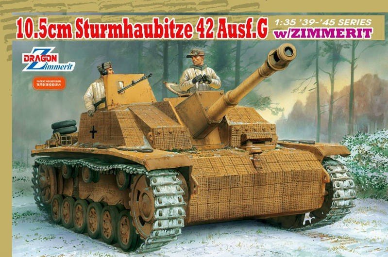 Dragon 6454 10.5cm Sturmhaubitze 42 Ausf.G w Zimmerit (1:35) - Self ...