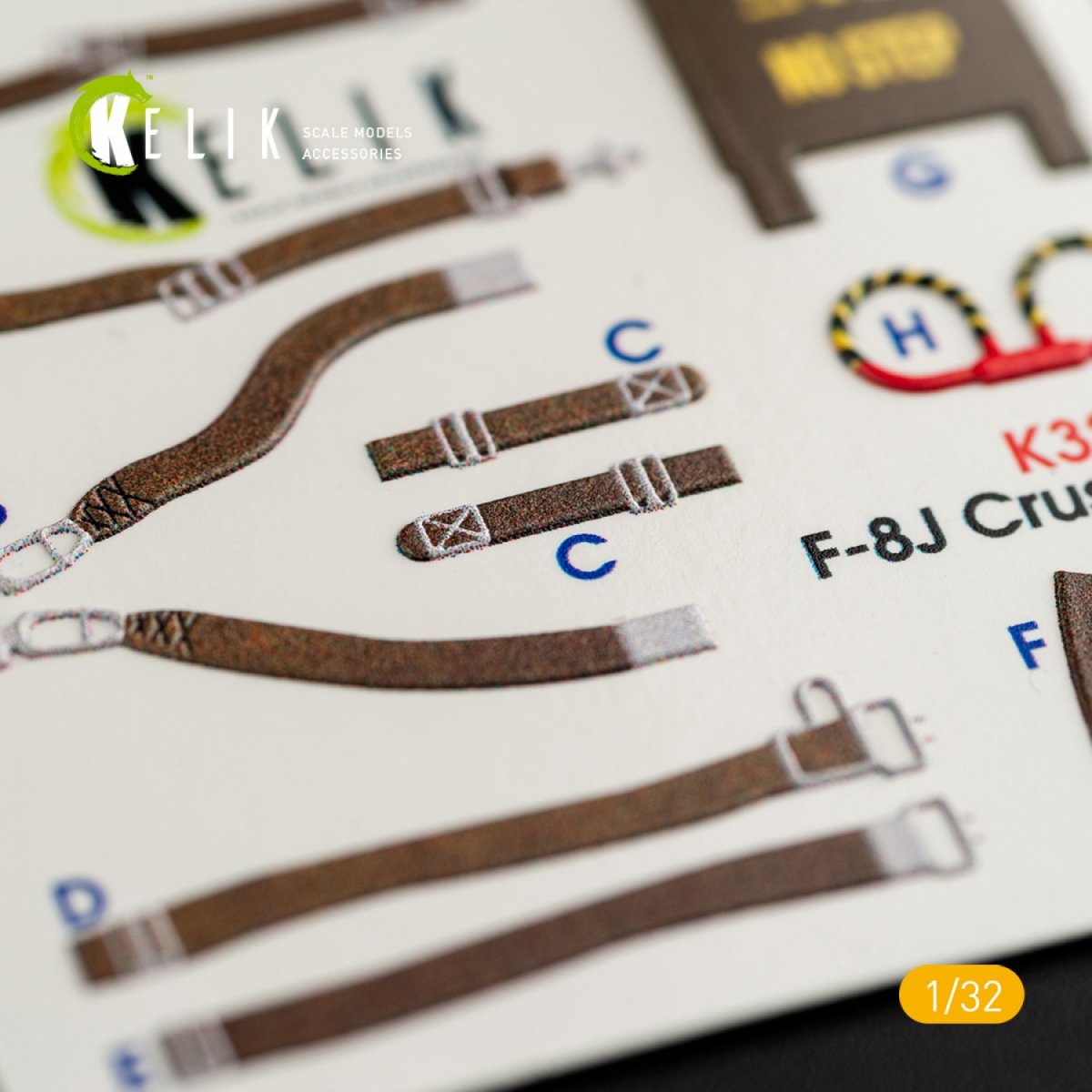 KELIK K32010 F-8J CRUSADER- INTERIOR 3D DECAL FOR TRUMPETER KIT 1 32 ...