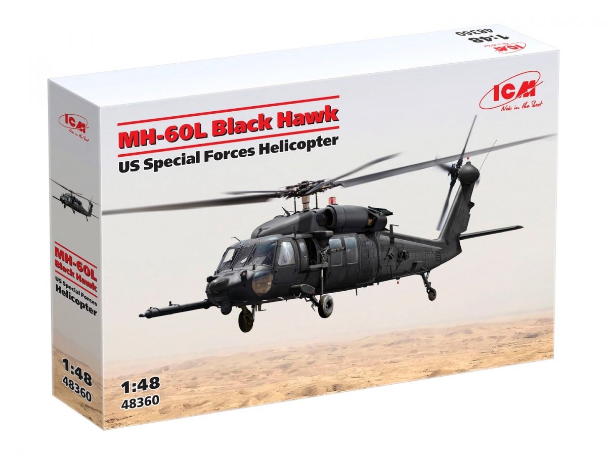 ICM 48360 MH-60L Black Hawk US Special Forces Helicopter 1 48 - 1:48 ...