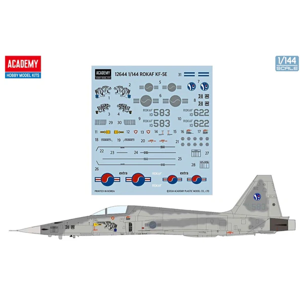 Academy 12644 Northrop KF-5E Tiger II 1 144 - 1:144 - Modele samolotów wojskowych