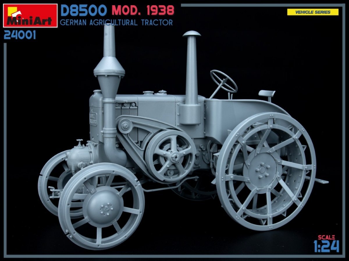 MiniArt 24001 GERMAN AGRICULTURAL TRACTOR D8500 MOD. 1938 1 24 - Inne ...