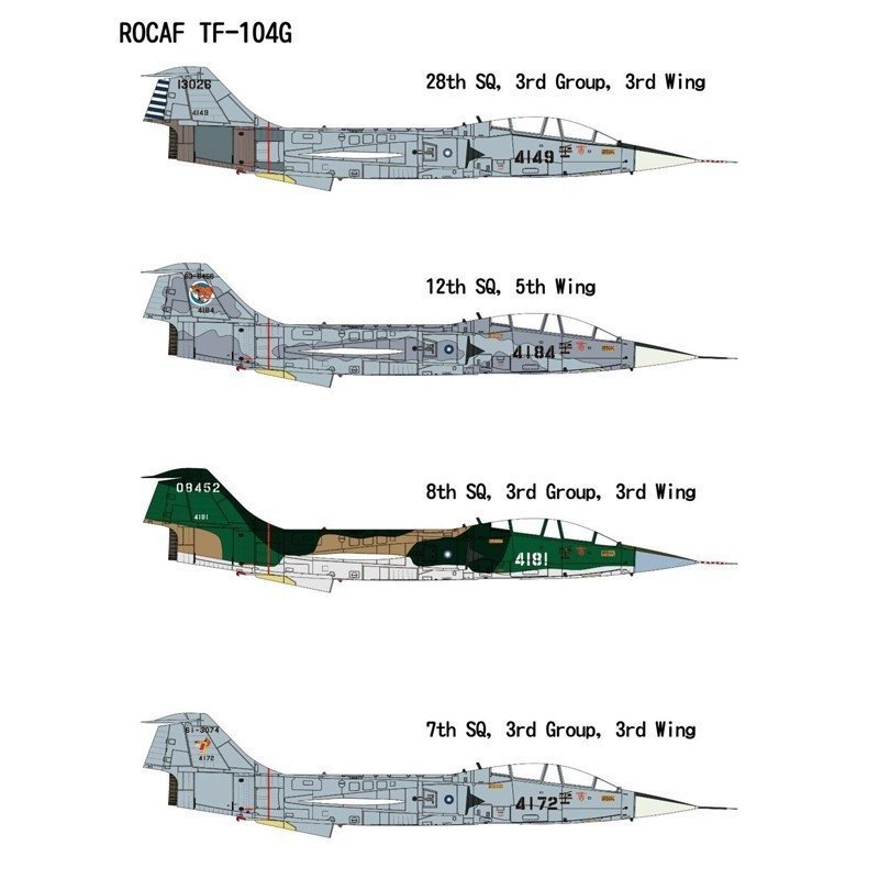 Kinetic K48134 ROCAF Starfighter F-104A TF-104 1 48 - samoloty ...