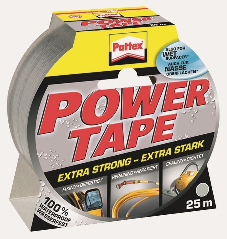 Taśma pattex power tape 50x25 srebrna