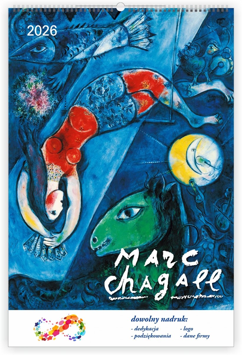 Kalendarza ścienny wieloplanszowy MARC CHAGALL 2026