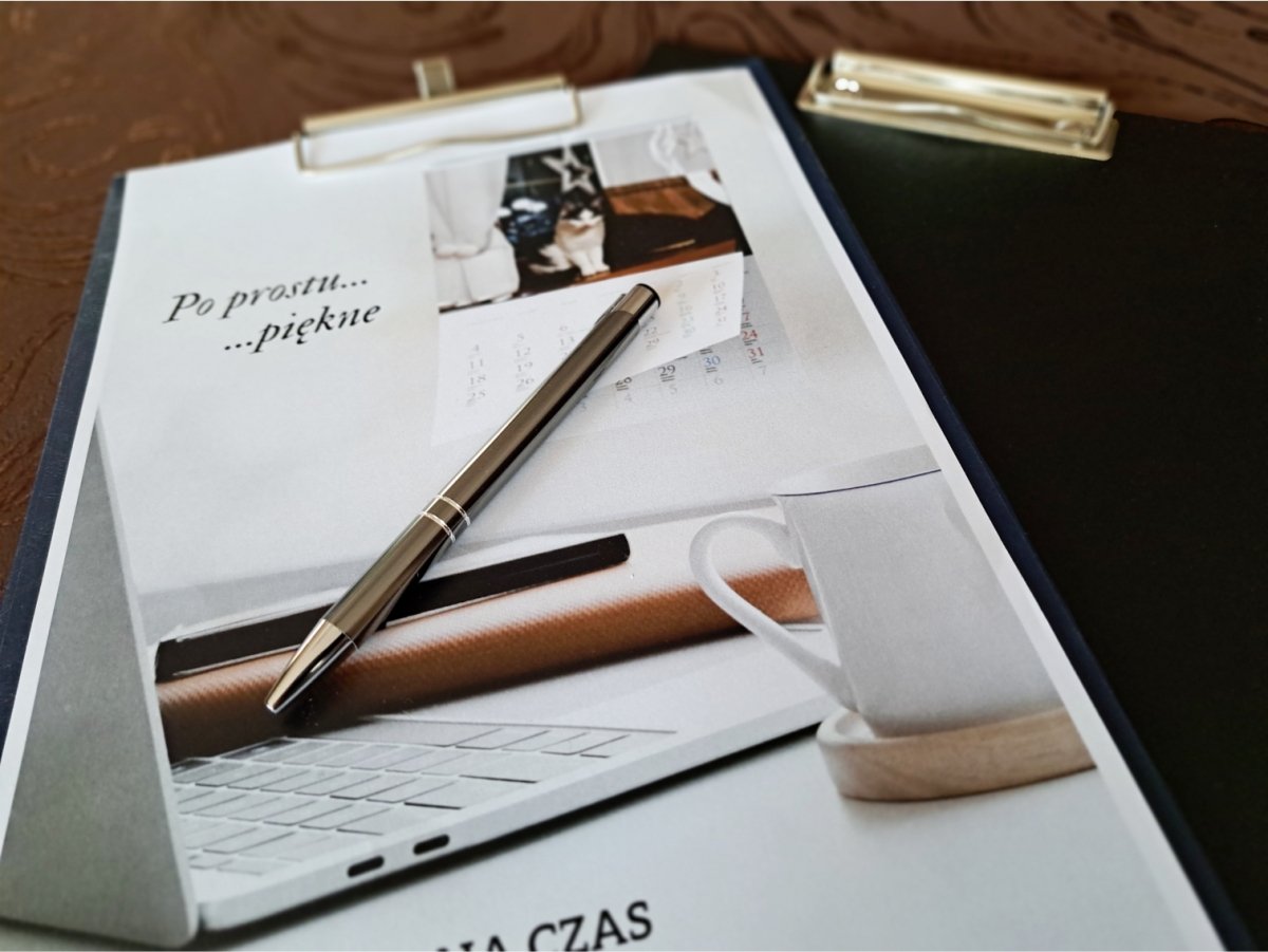 Podkładka A4 z klipem na dokumenty