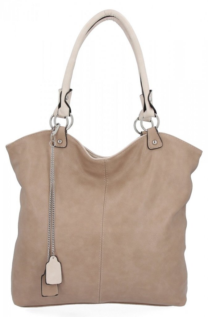 Női Táská shopper bag Hernan sötét bézs HB0150 - DÁMSKÉ KABELKY