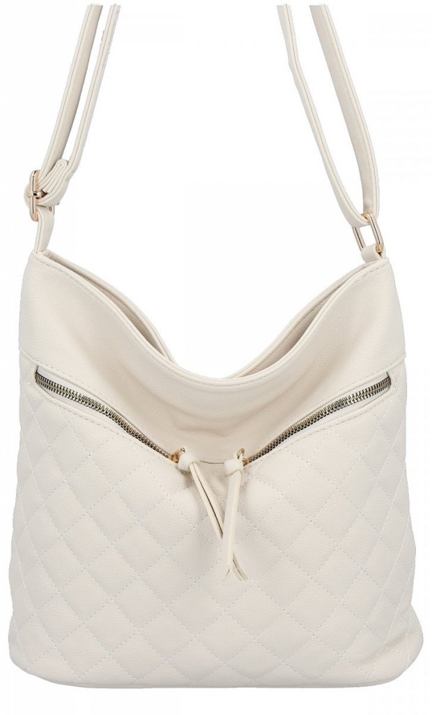 Pikowana Torebka Damska Listonoszka firmy Herisson 1052L2091 Beżowa ...