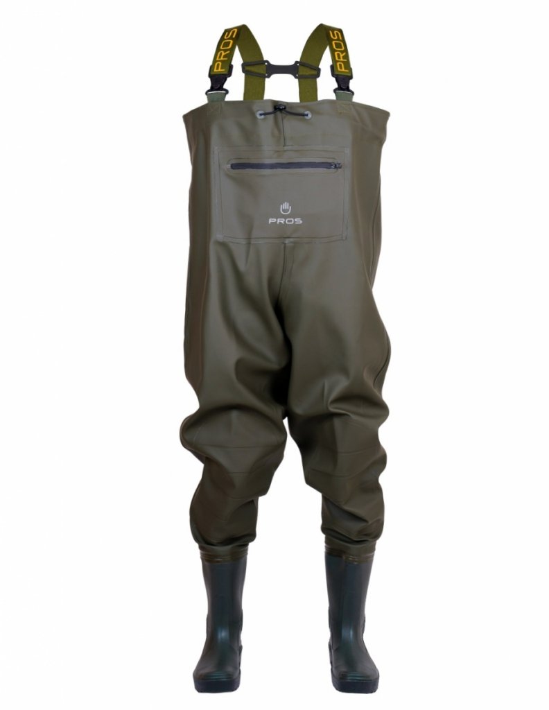 WATERPROOF CHEST WADERS PREMIUM 400P WITH KNEE REINFORCEMENT SBP01 ...