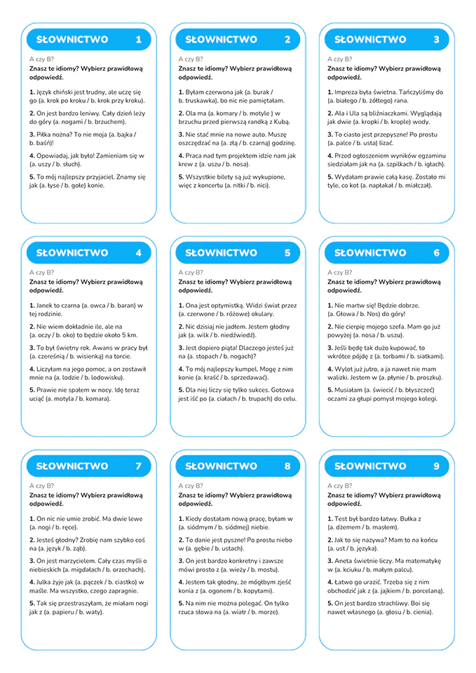 Quiz Językowy: Złap Polski za Rogi A1-C1 (EBOOK PDF) - A1 ...