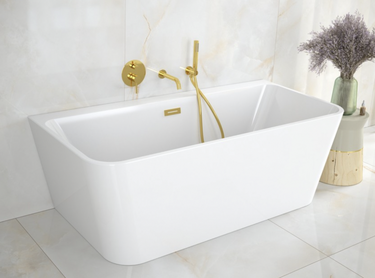 Besco Varya wanna wolnostojąca 170 + maskownica syfonu z przelewem ...