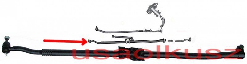 Końcówka drążka drążek prawy dolny Jeep Wrangler JK 2007-2018 - Drążki ...