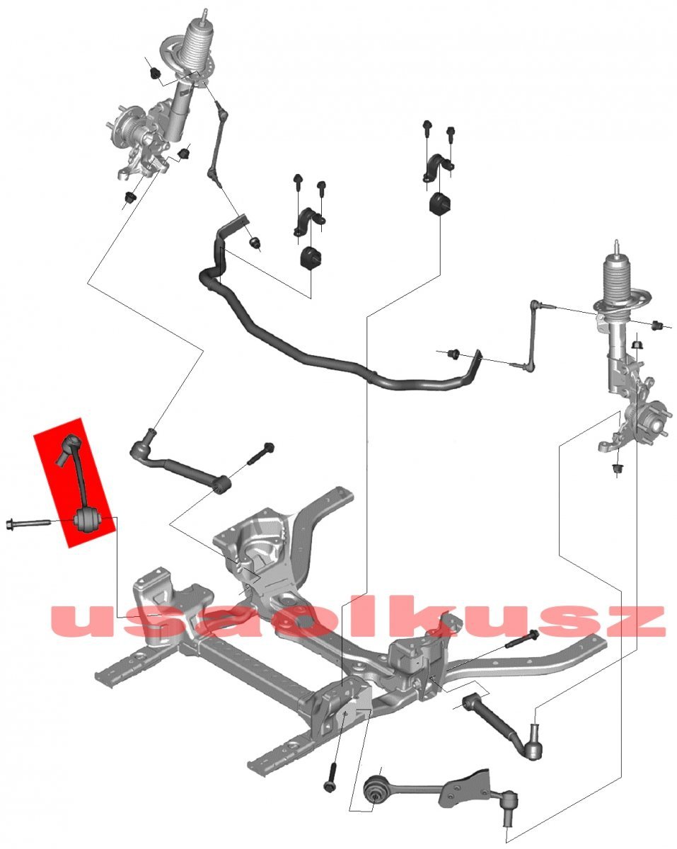 Wahacz przedni dolny PRAWY FR3C3078B Motorcraft Ford Mustang 2015-2023 ...