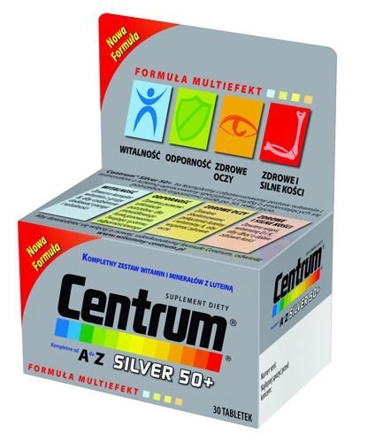 CENTRUM A-Z Silver 50+ x 30 tabl. - Multiwitaminy i inne - Witaminy i ...