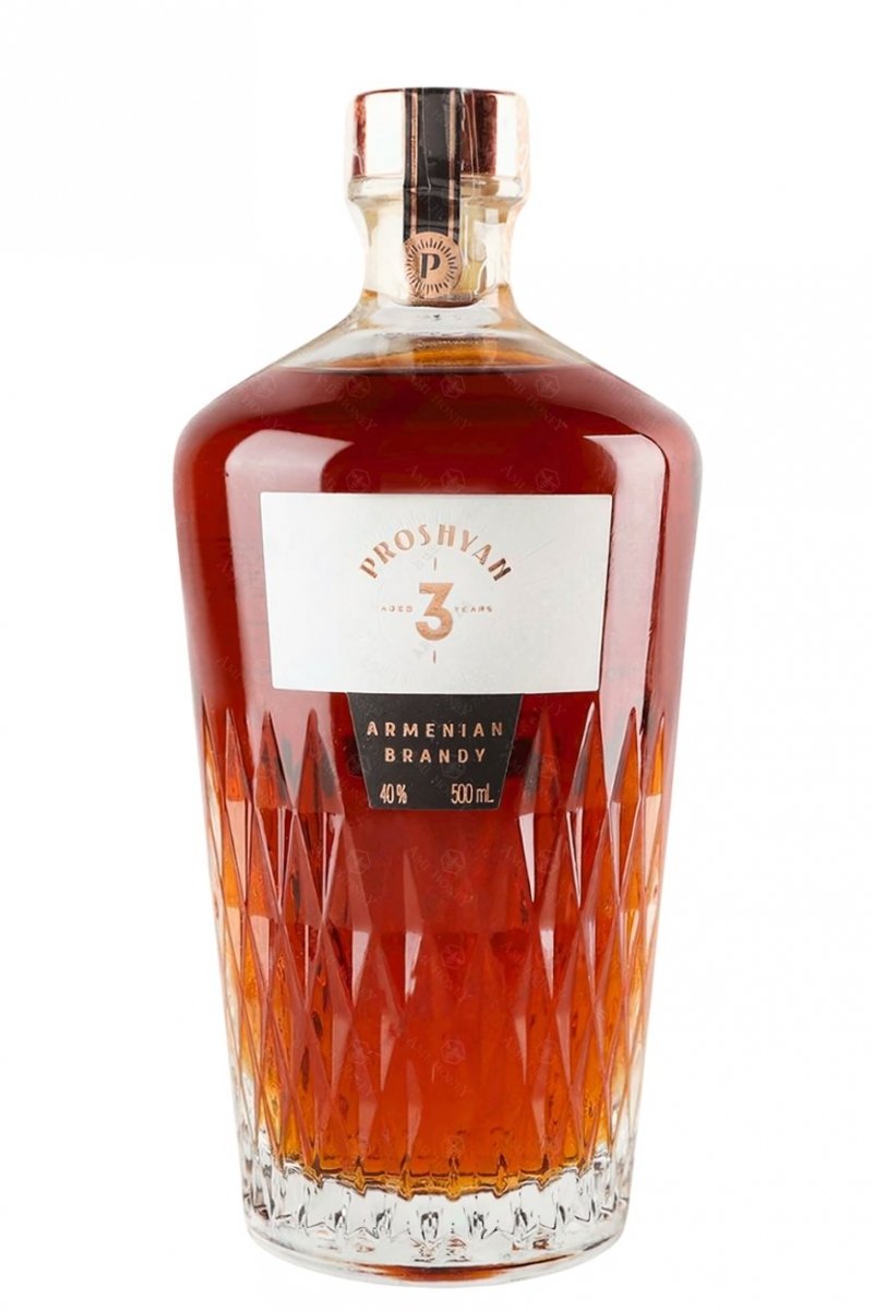 Brandy ormiańskie - Brandy Proshyan 3YO 0,5 l - sklep WMW