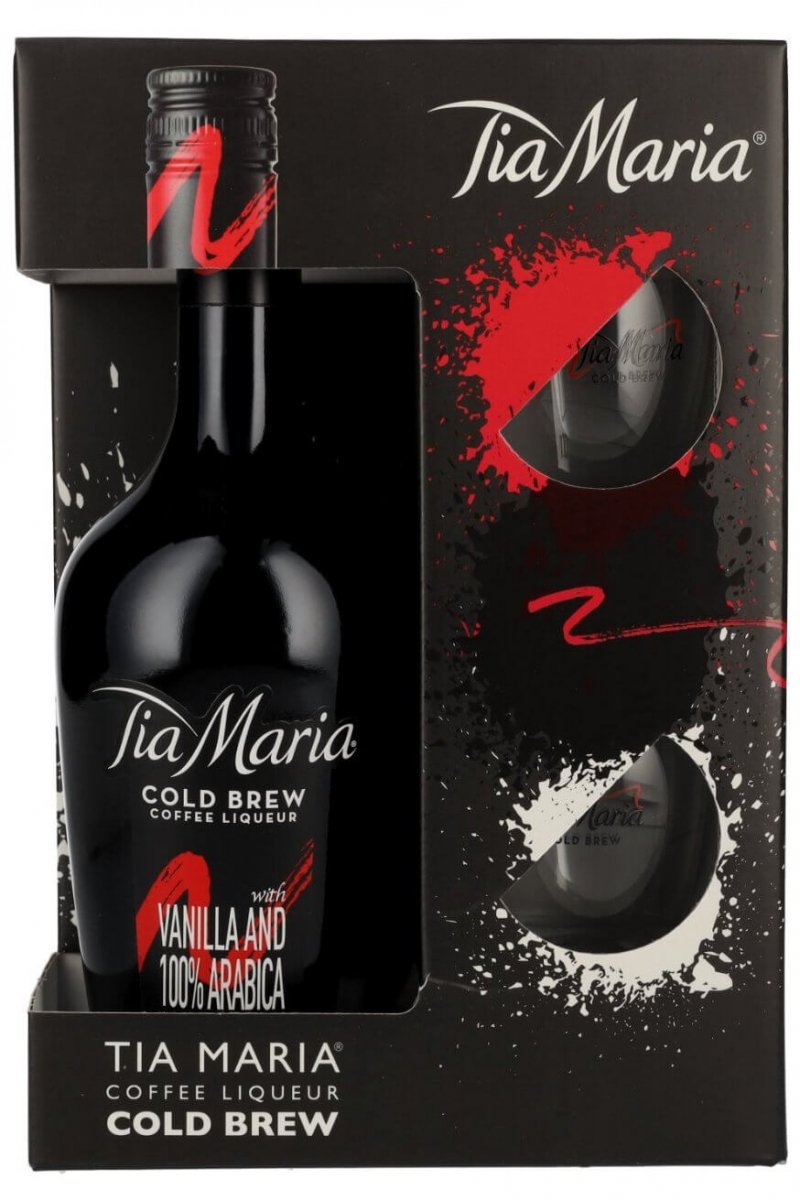 Likier Tia Maria Cold Brew Coffee ze szklankami (0,7 l)