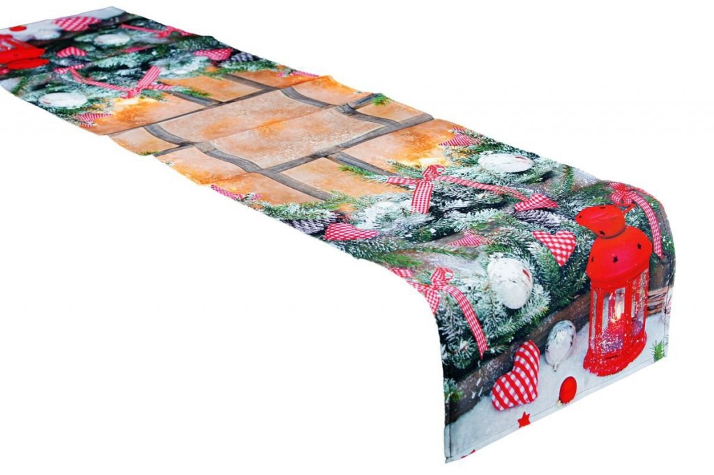 Świąteczny Ozdobny obrus MILANO wz. 562 rozmiar 40x140 - rozmiar 40x140 ...