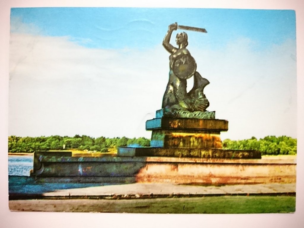 WARSZAWA. POMNIK SYRENY FOT. PASZKOWSKA - Mazowieckie - POCZTÓWKI
