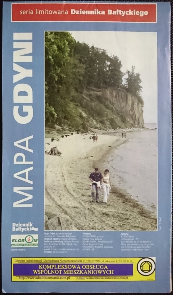 MAPA GDYNI - Mapy, atlasy, plany miast - MAPY, PRZEWODNIKI PODRÓŻNICZE
