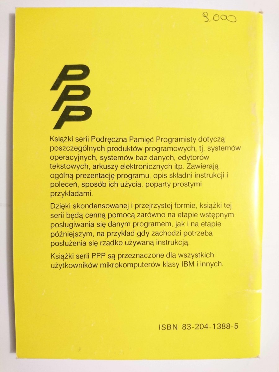 CHIWRITER 3.01 PODRĘCZNA PAMIĘĆ PROGRAMISTY - Hanna Włodarska 1991 ...