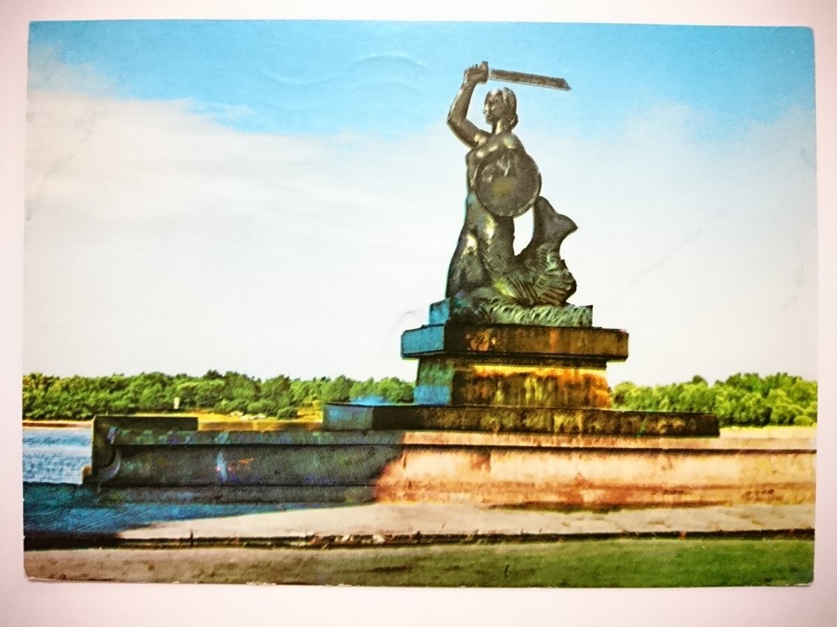WARSZAWA. POMNIK SYRENY FOT. PASZKOWSKA - Mazowieckie - POCZTÓWKI