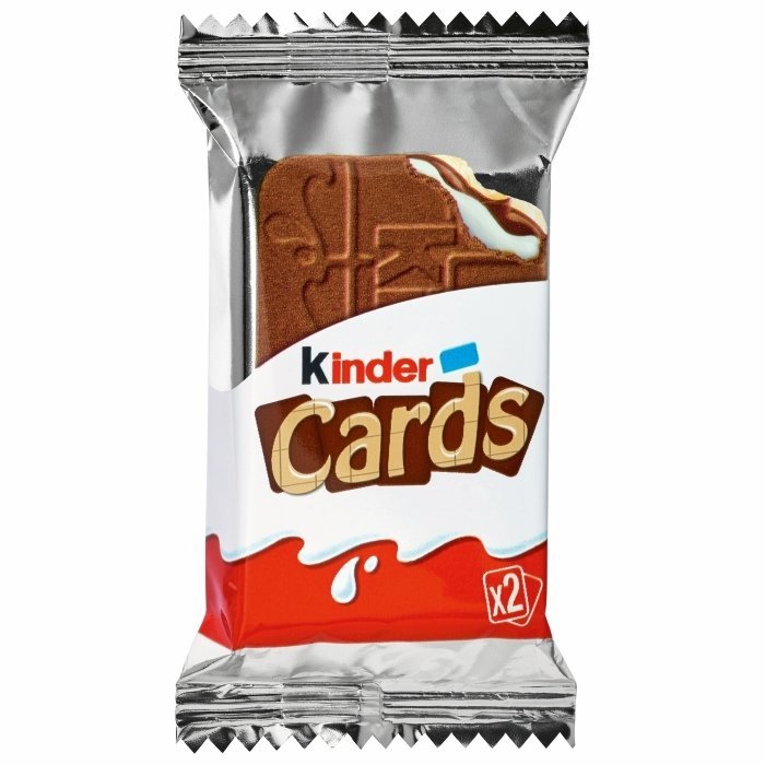 Kinder Cards Ciasteczka Krem Mleko Kakao 2szt 25,6g - Batoniki ...
