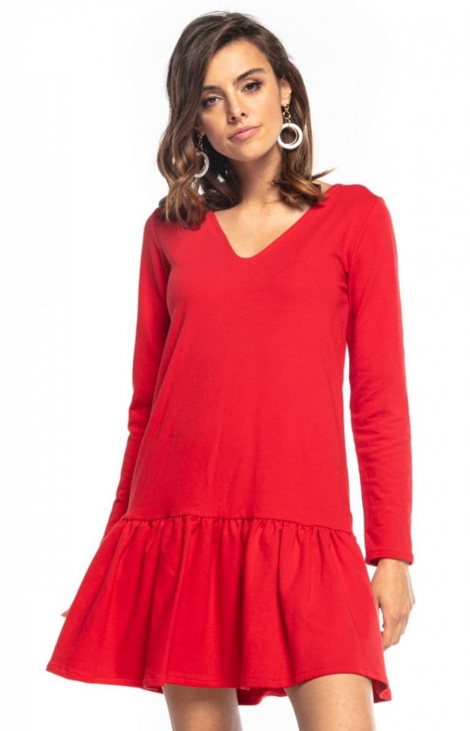 Tessita T355 sportowa sukienka z falbaną | Intimiti.pl