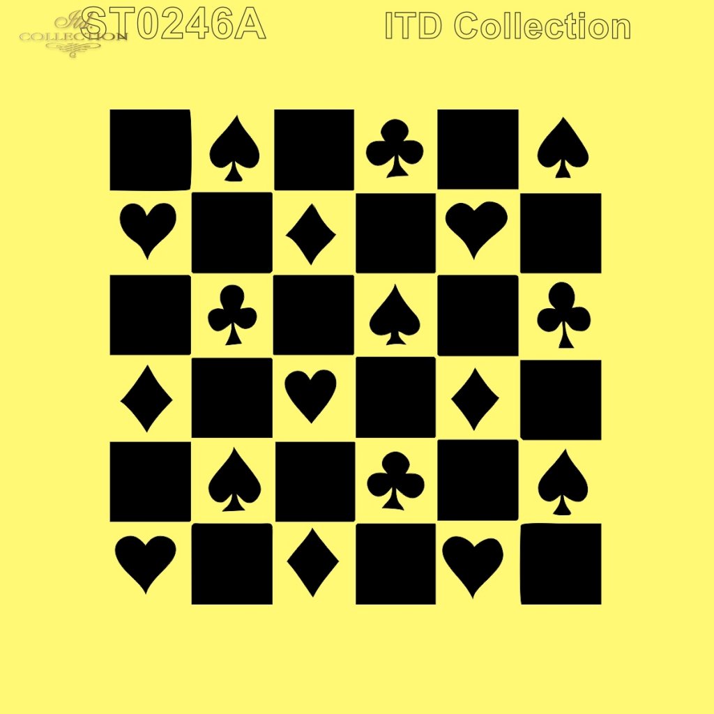 Stencil-16x16-cm-template-scrapbooking-decoupage-ST0246A - card symbols ...