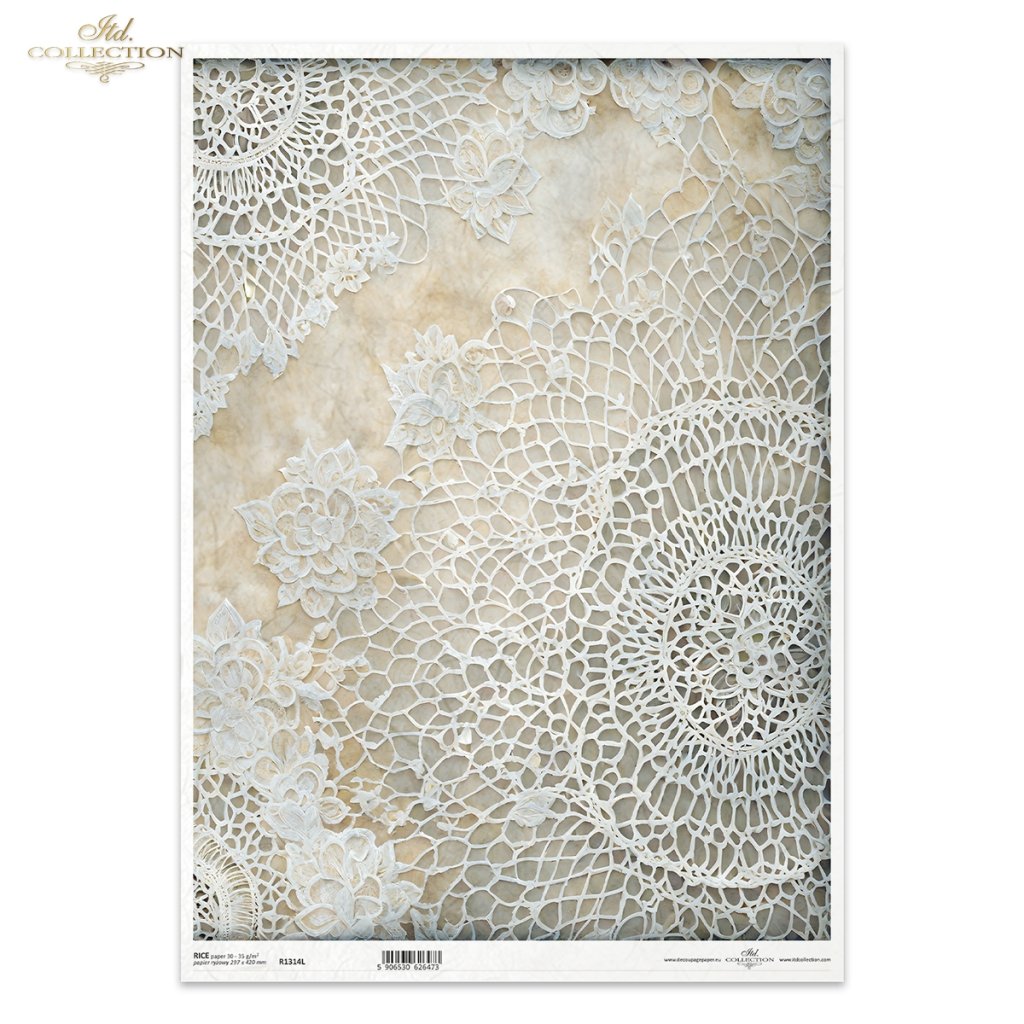 Rice paper A3 R1314L - lace