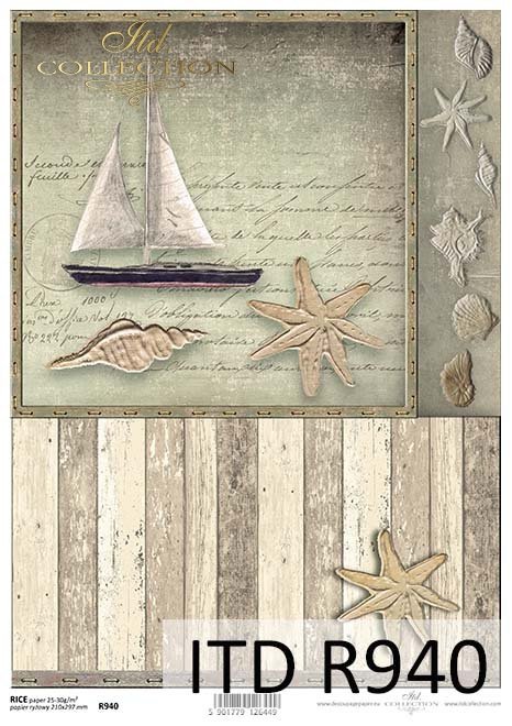 Rice paper R940 - decoupage paper * nautical themes