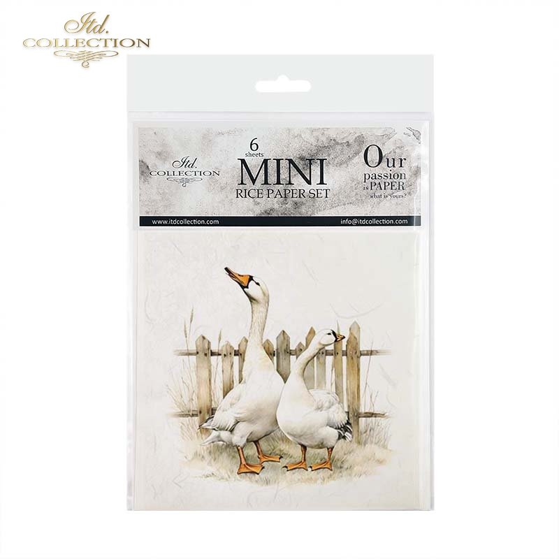 Rice paper set RSM113 * goose, geese