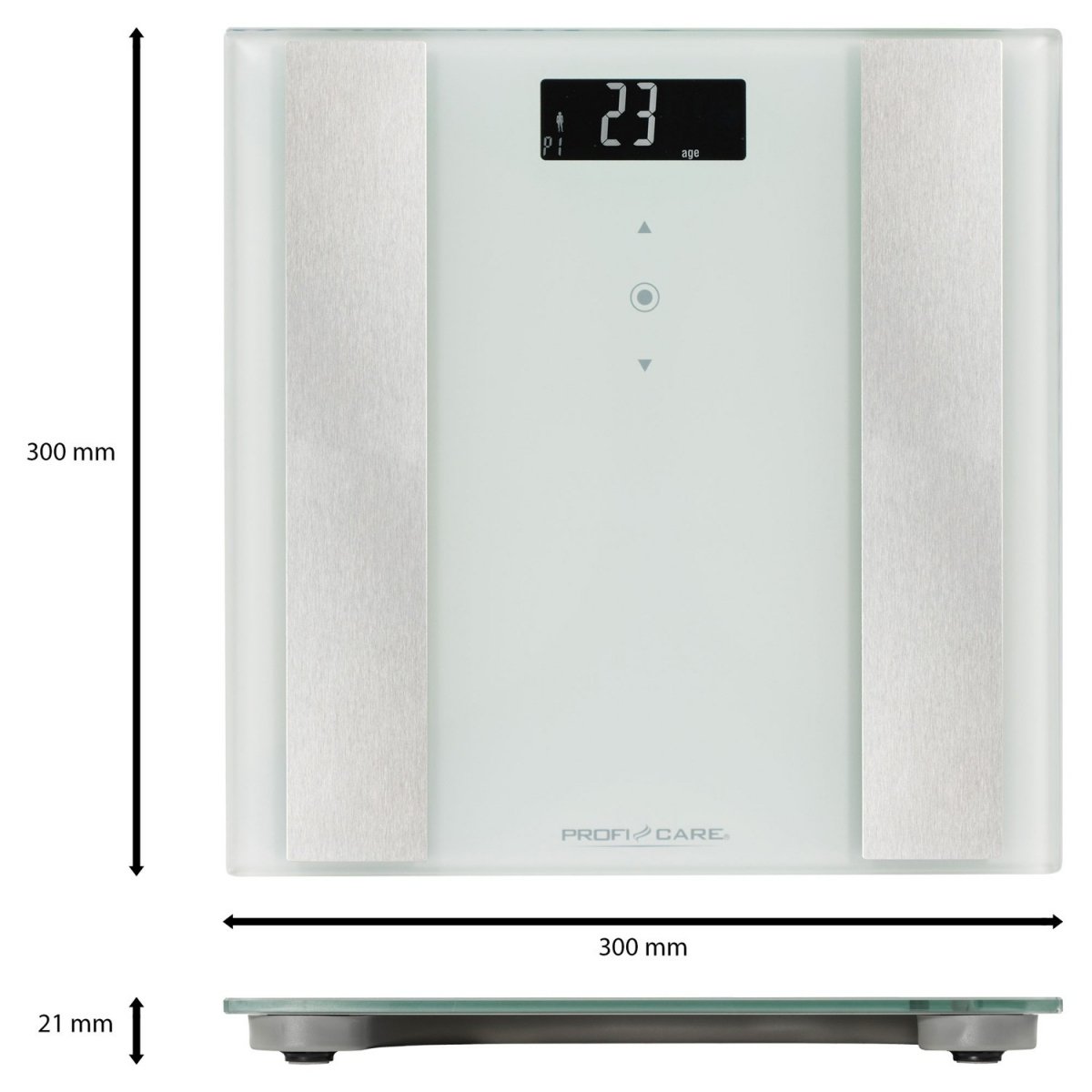 Analityczna waga osobowa 8w1 ProfiCare PC-PW 3007 FA (biała) - Zdrowie i uroda