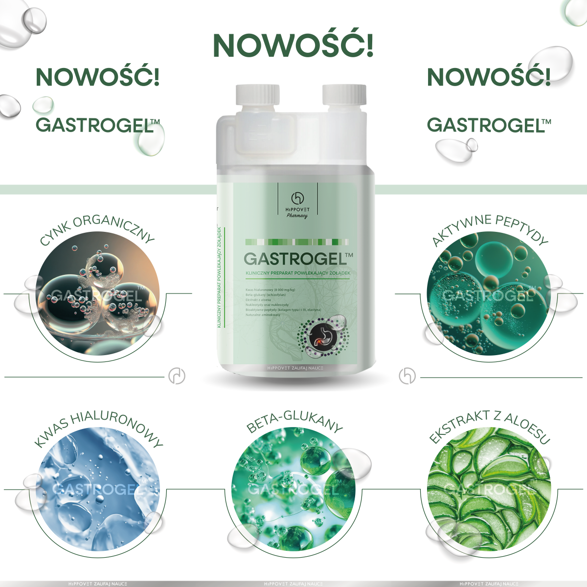 HIPPOVET PHARMACY GASTROGEL Suplement na wrzody w formie żelu 1,2l